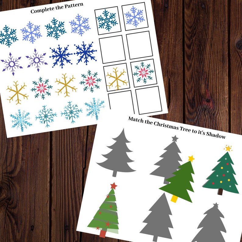 Toddler Christmas Busy Book Christmas Busy Binder Toddler - Etsy