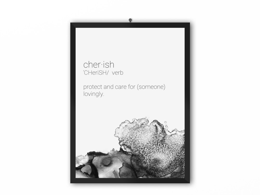 Cherish Definition Poster ( Digital Download ) - Etsy