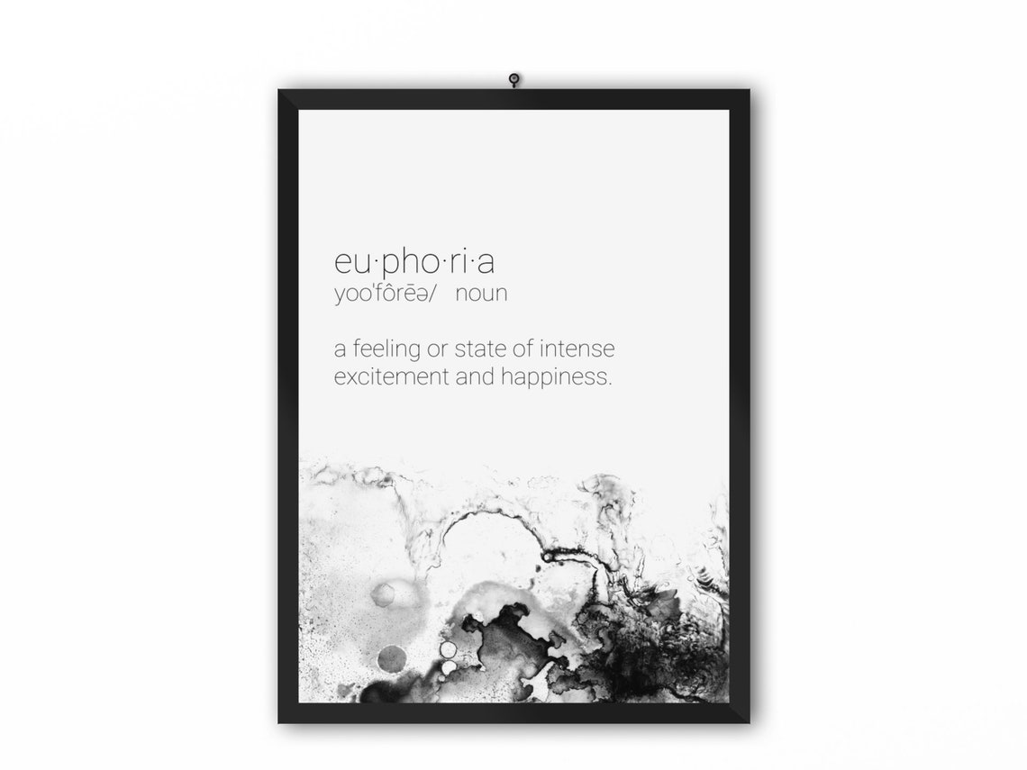 Euphoria Definition Poster ( Digital Download ) - Etsy