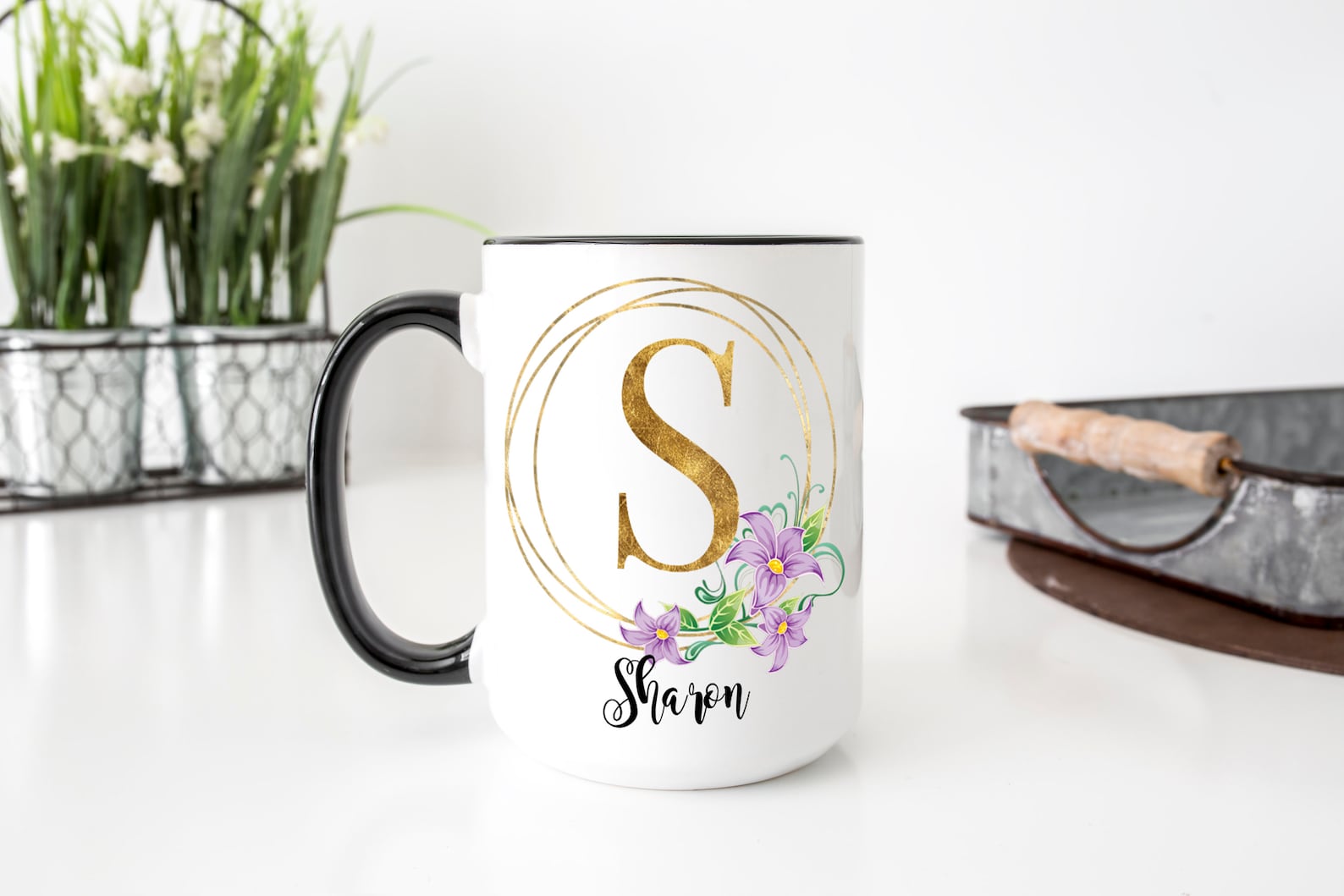 Personalized Initial Mug Custom Mug Mug for Her Monogram - Etsy