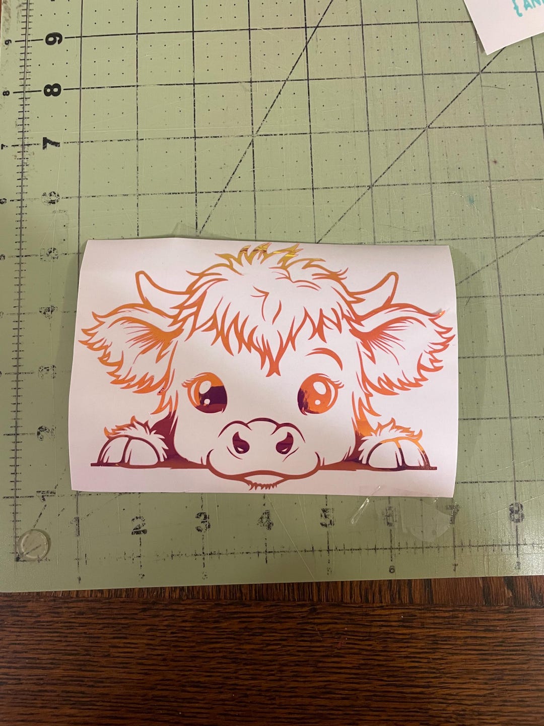 Cute Cow Window Decal/sticker - Etsy