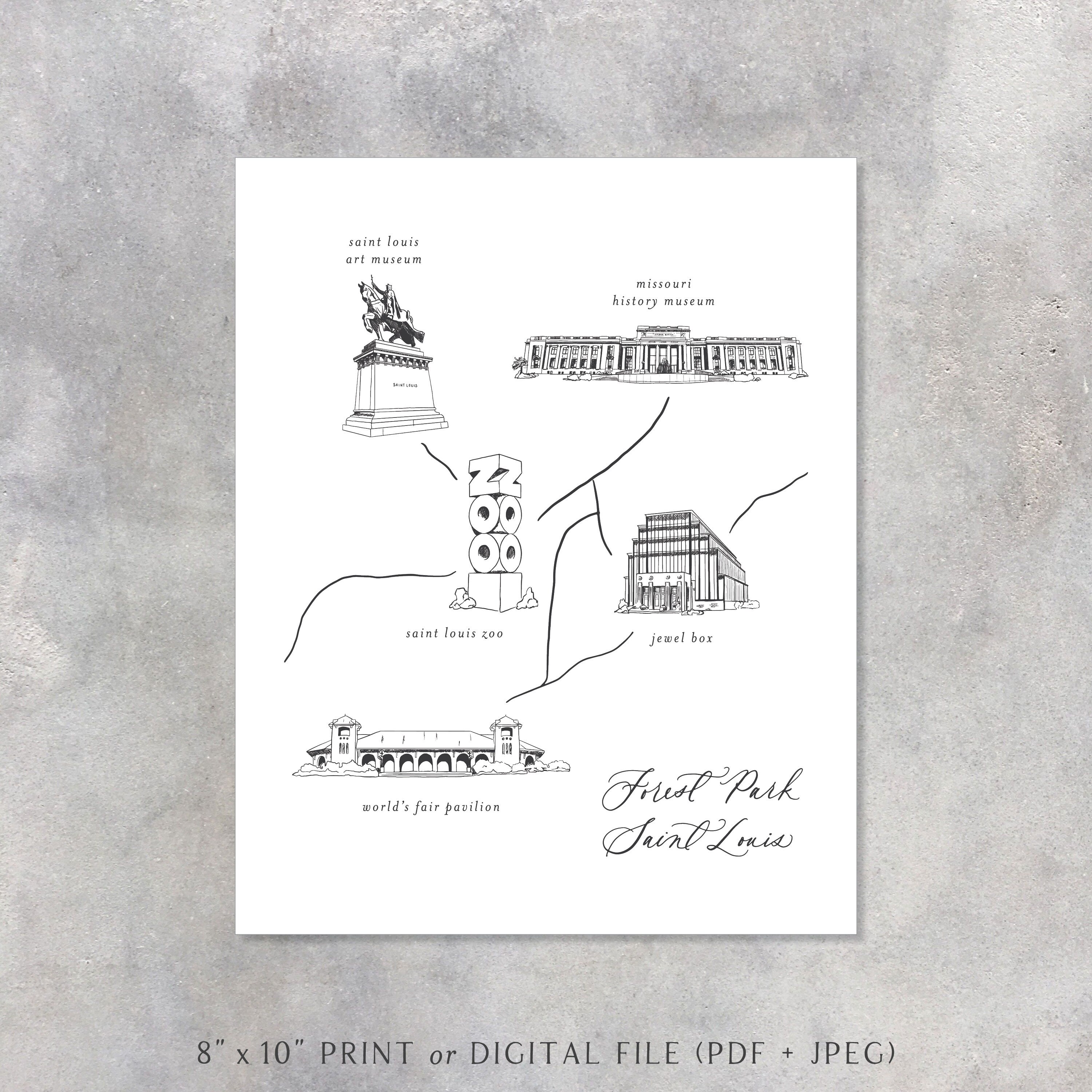 Forest Park St Louis Map