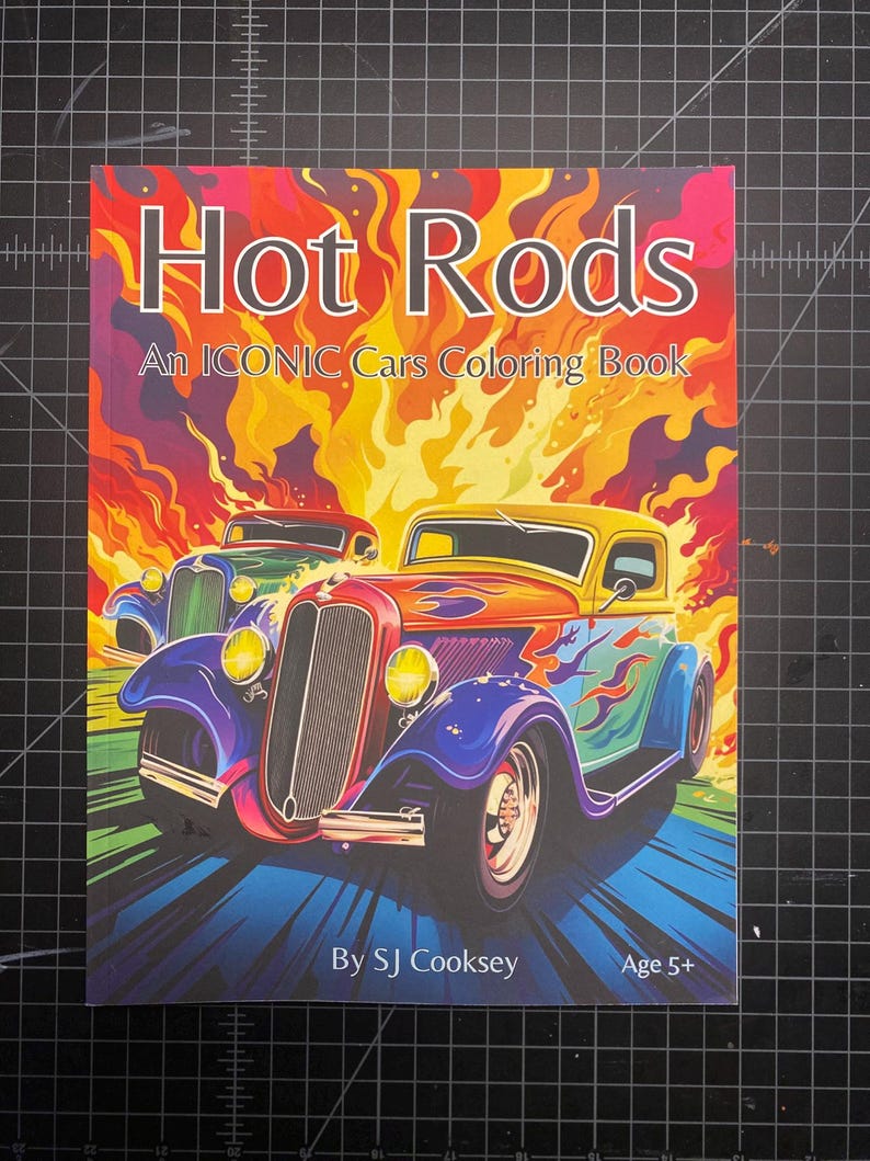 HOT ROD: an ICONIC Cars Coloring Book. by Sjcooksey - Etsy