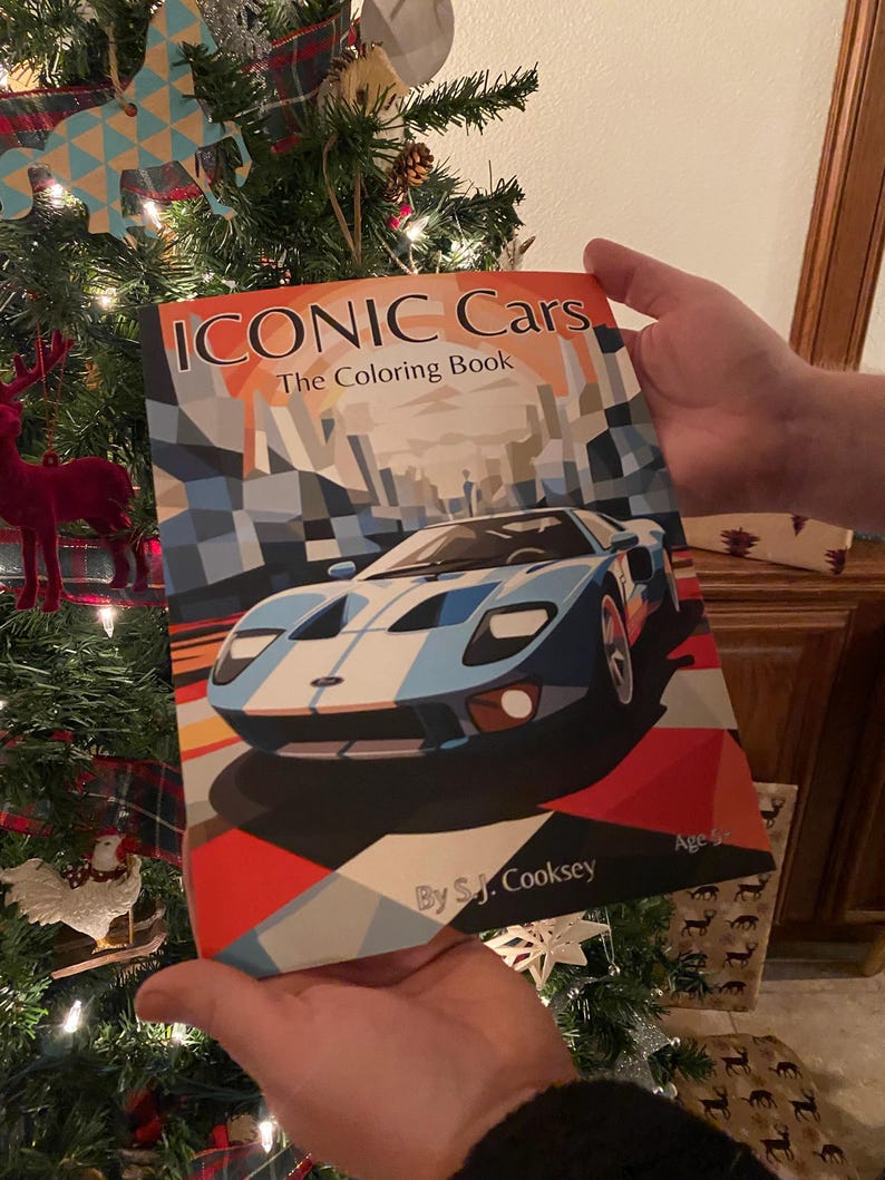 ICONIC Cars: the Coloring Book. by Sjcooksey - Etsy