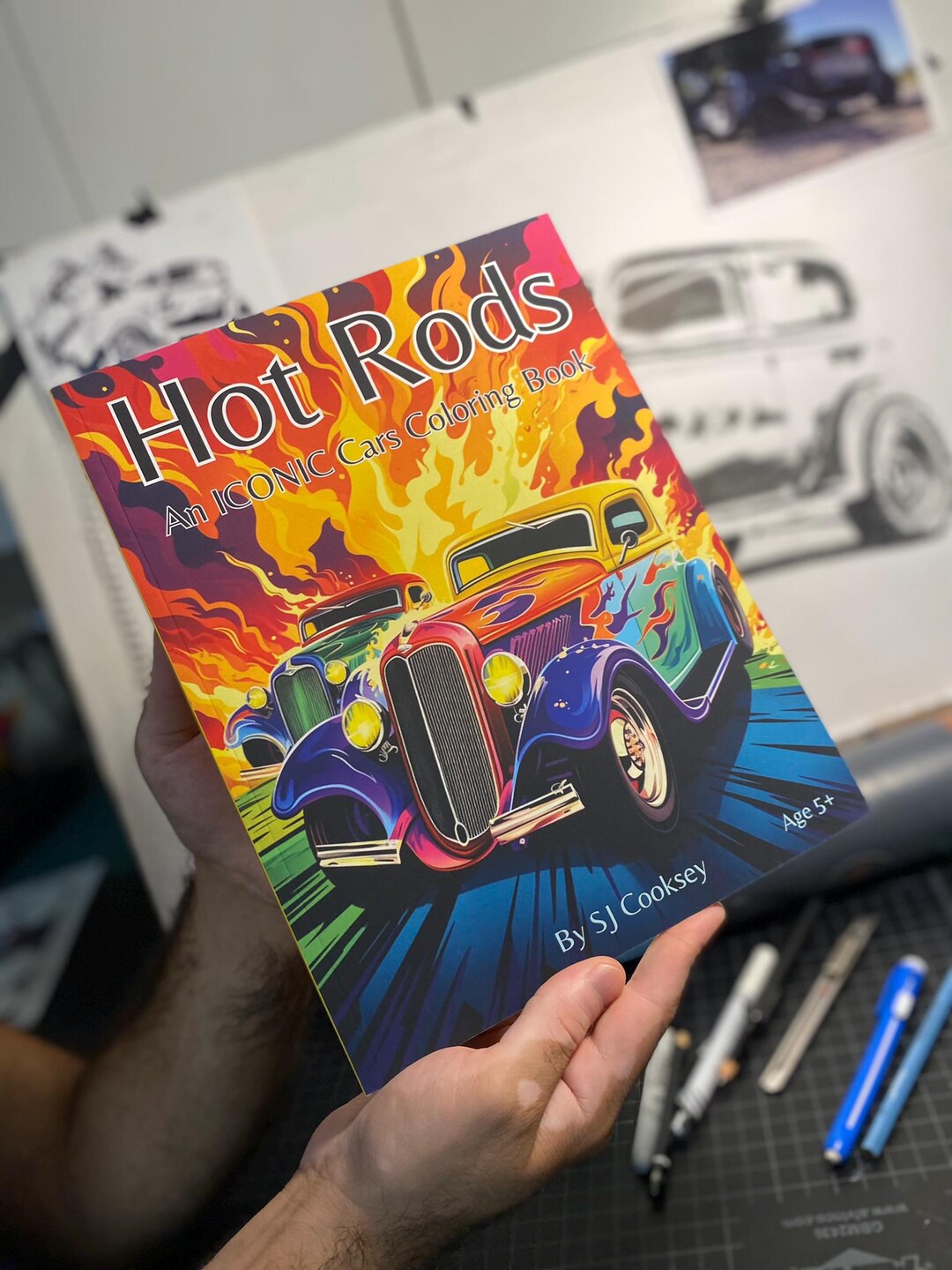 HOT ROD: an ICONIC Cars Coloring Book. by Sjcooksey - Etsy