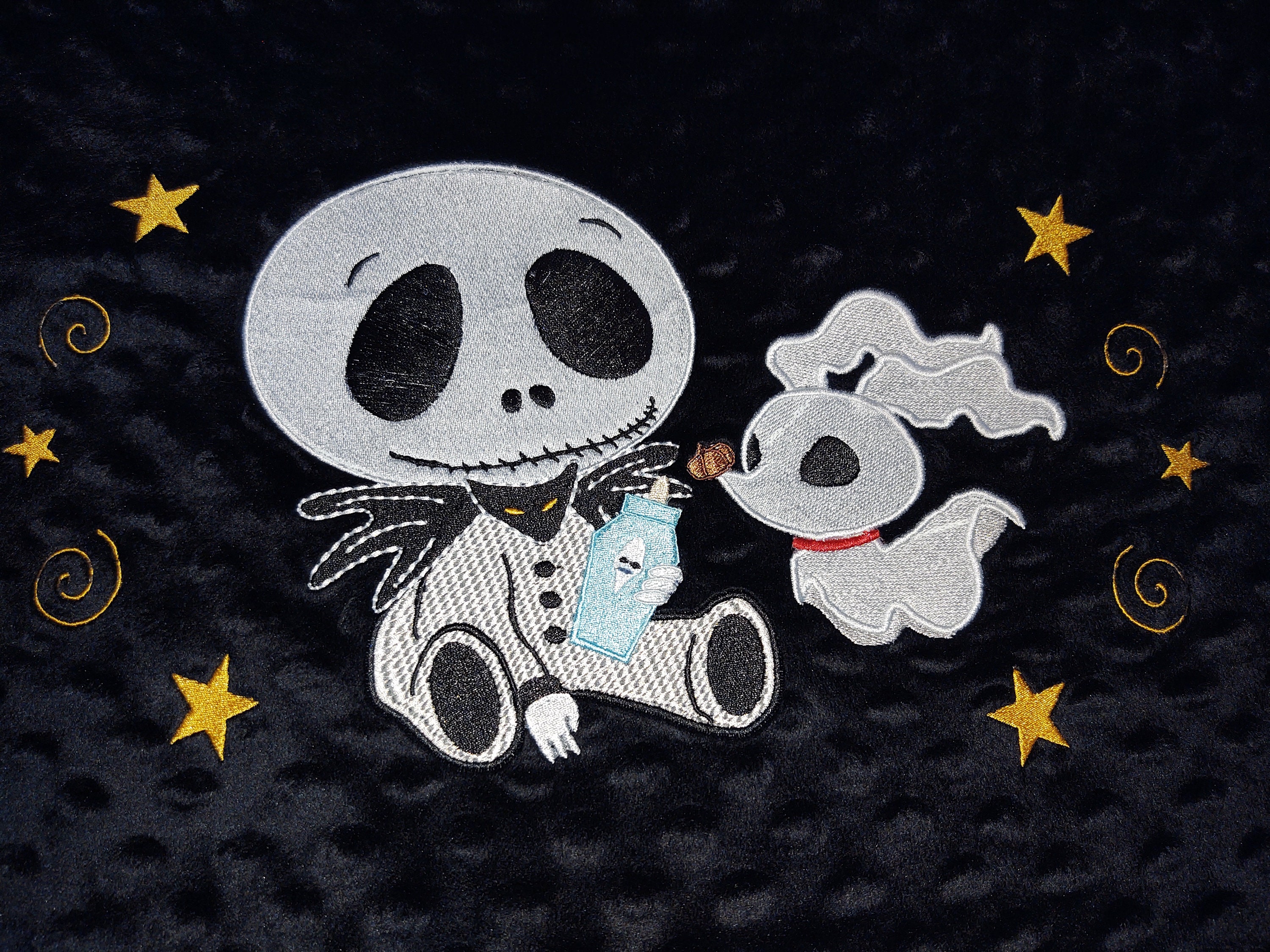 Super cute Nightmare before Christmas embroidered super soft | Etsy