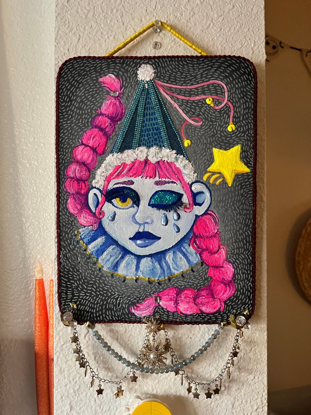 Whimpering Wilhelmina Original Painting, Cute Hand-painted Crying ...