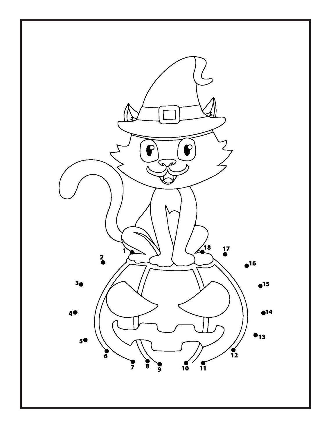 Halloween Dot-to-dot Activities - Etsy