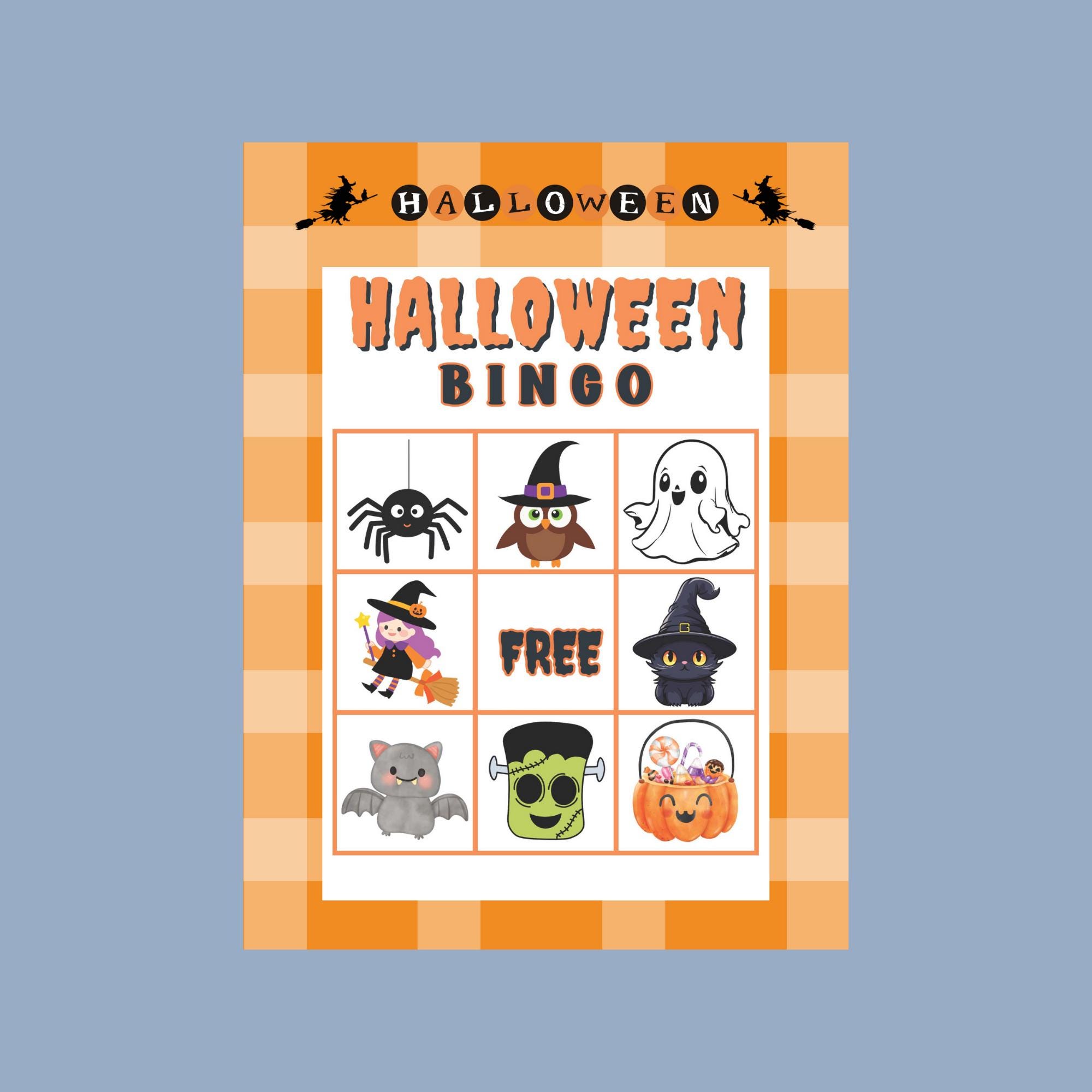 Spooky Halloween Bingo: Printable Digital Game for Kids, Classroom Fun ...