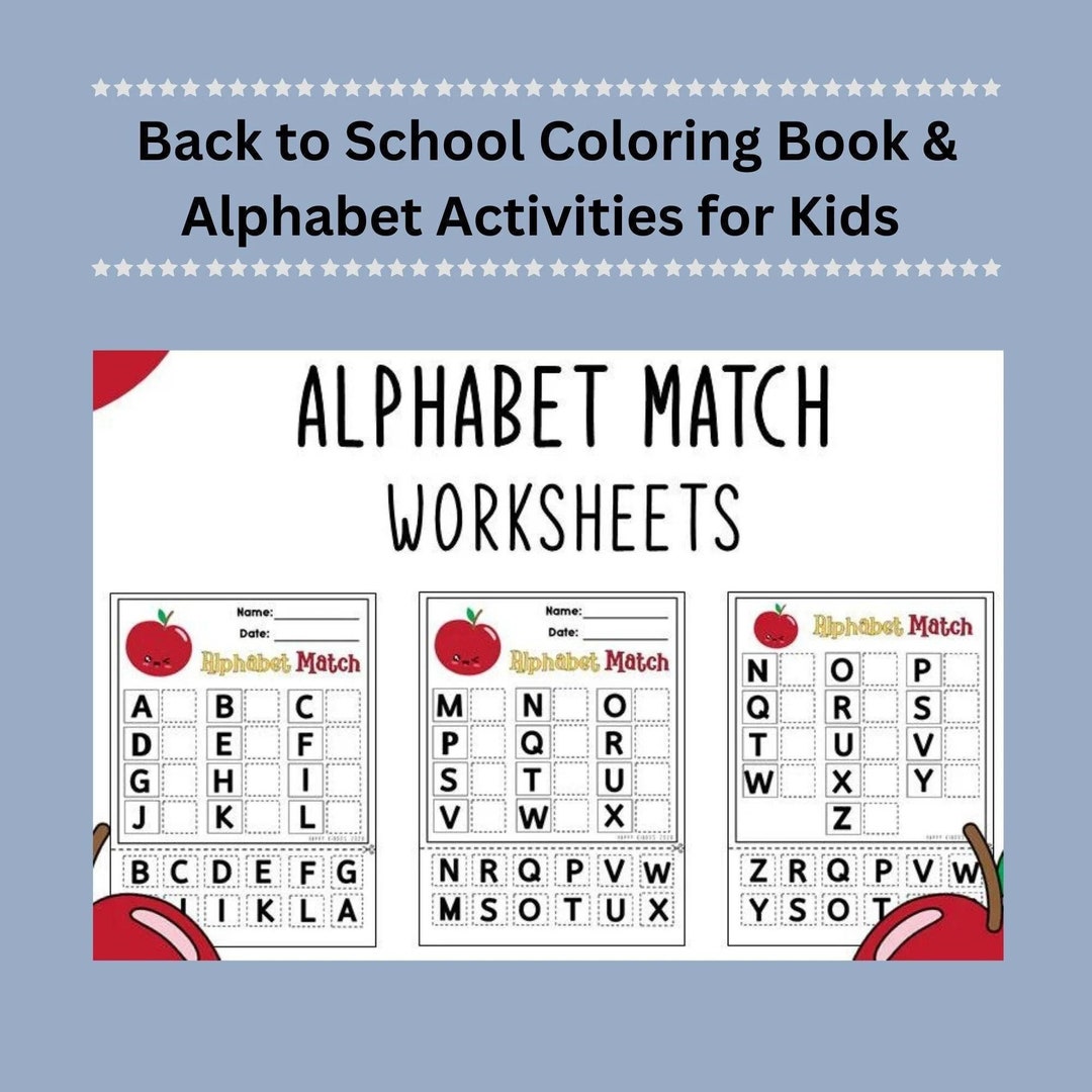 ABC Coloring Book: Preschool Learning Activities for Alphabet ...
