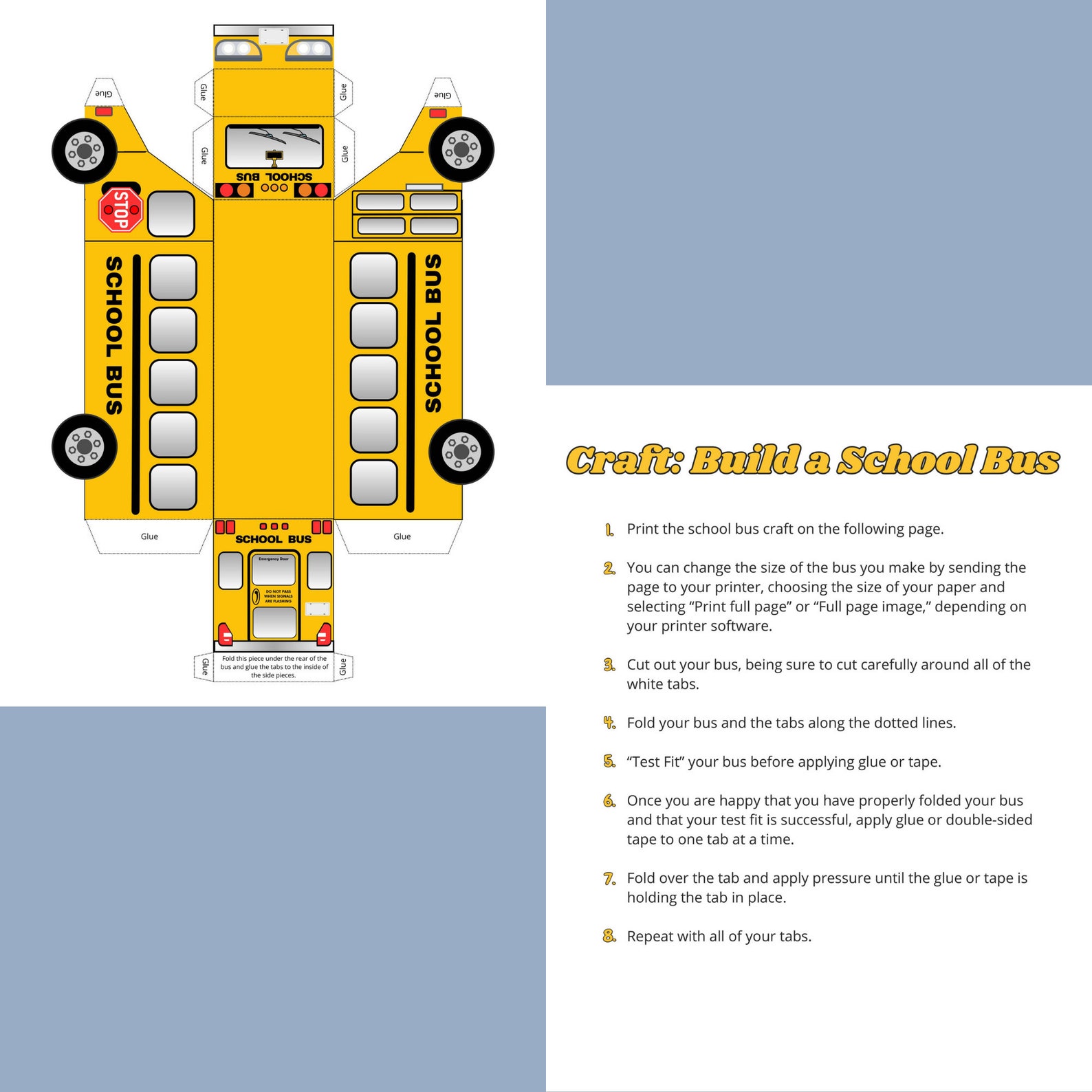 Interactive Bus Safety Printable Activities for Kids - Educational ...