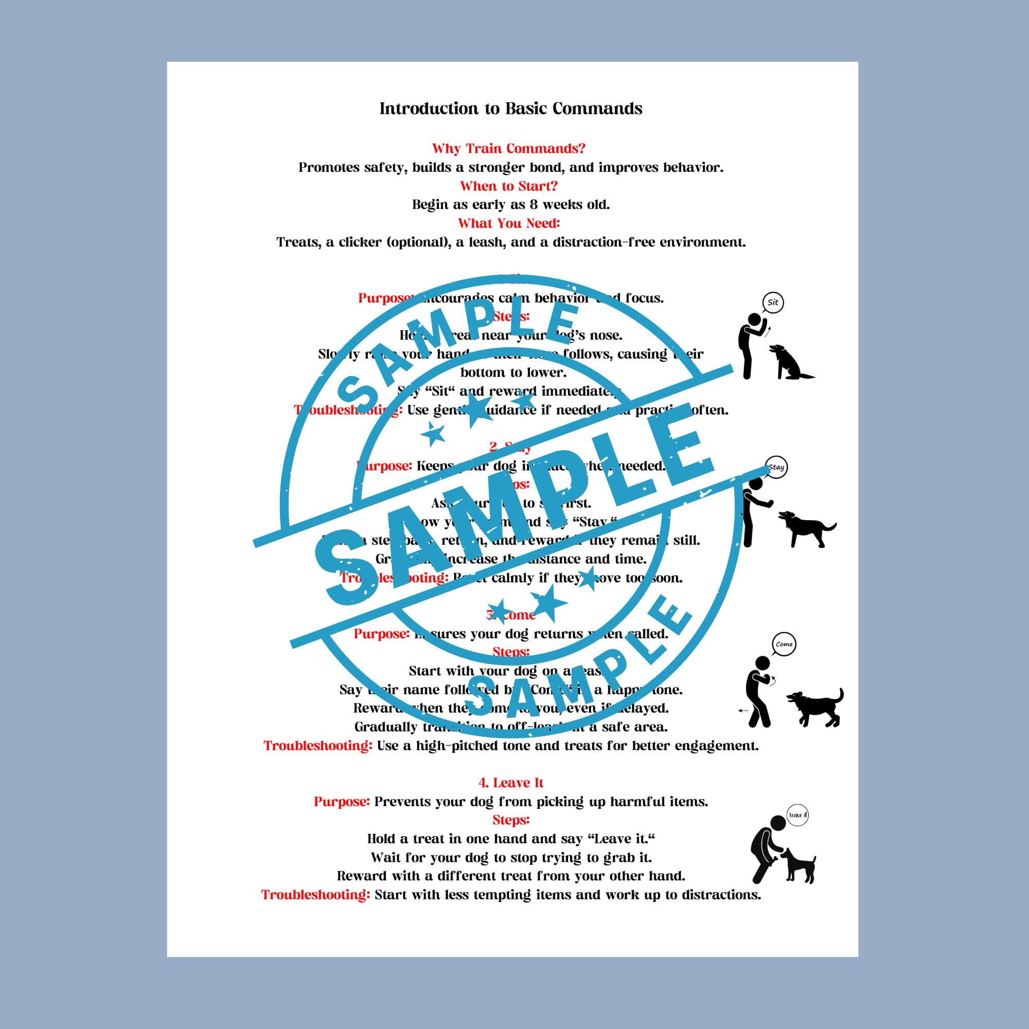 Comprehensive Dog Training Guide: Basic Commands, Step-by-step ...