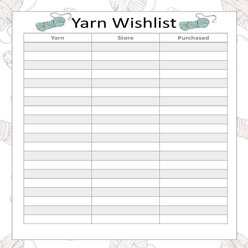 Knitting Project Planner / 22 Page Printable Planner - Etsy