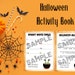 12 Printable Page Halloween Activity Book Instant Download - Etsy