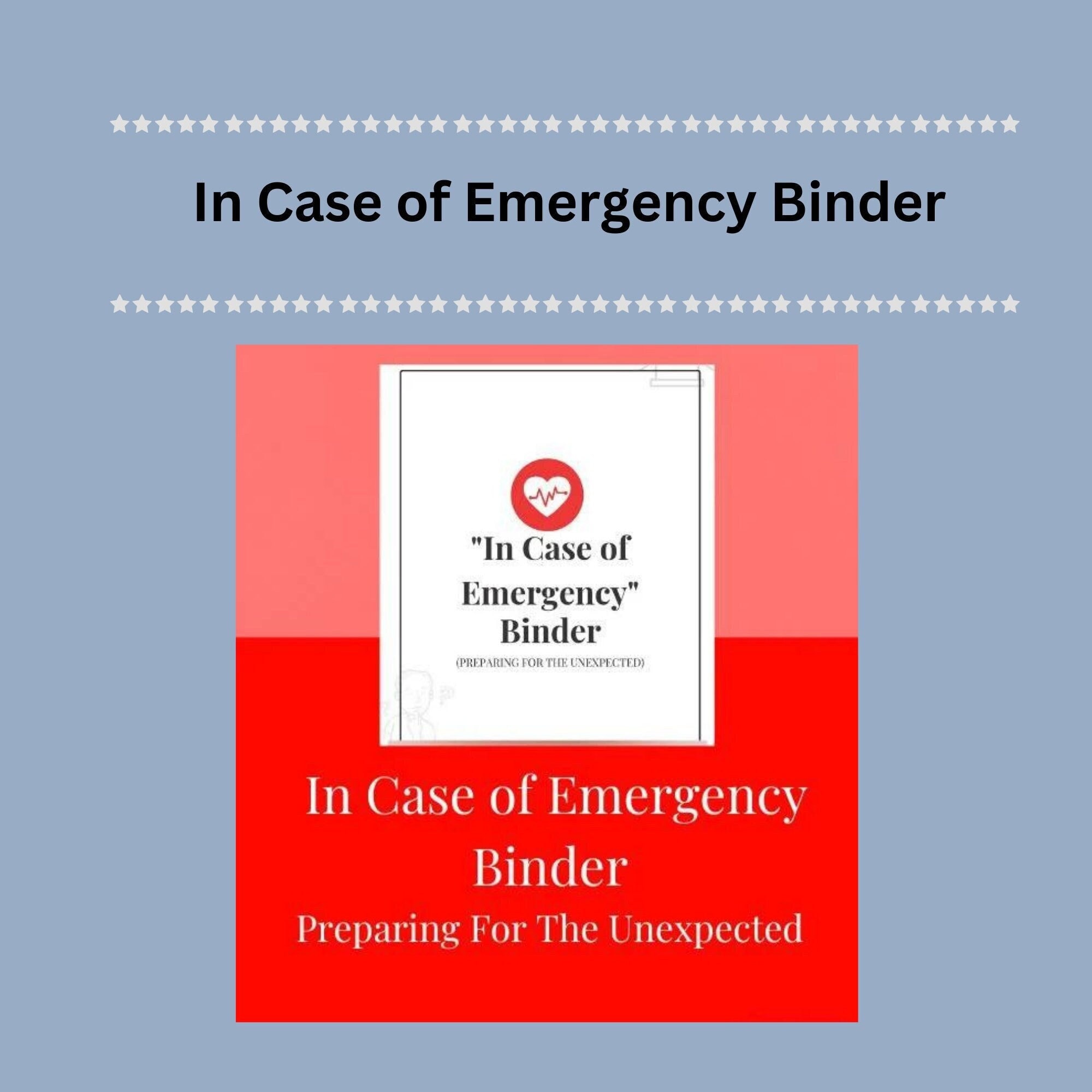 Emergency Readiness Planner: Printable Disaster Prep Kit for Family ...