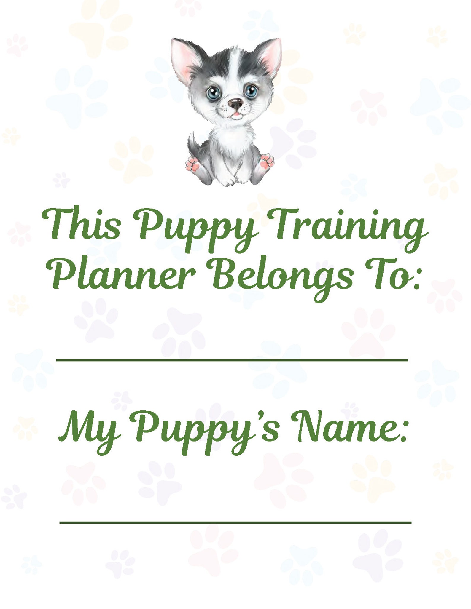 Puppy Training Planner 38 Page Printable Planner Etsy Puppy Training Planner 38 Page Printable Planner Etsy