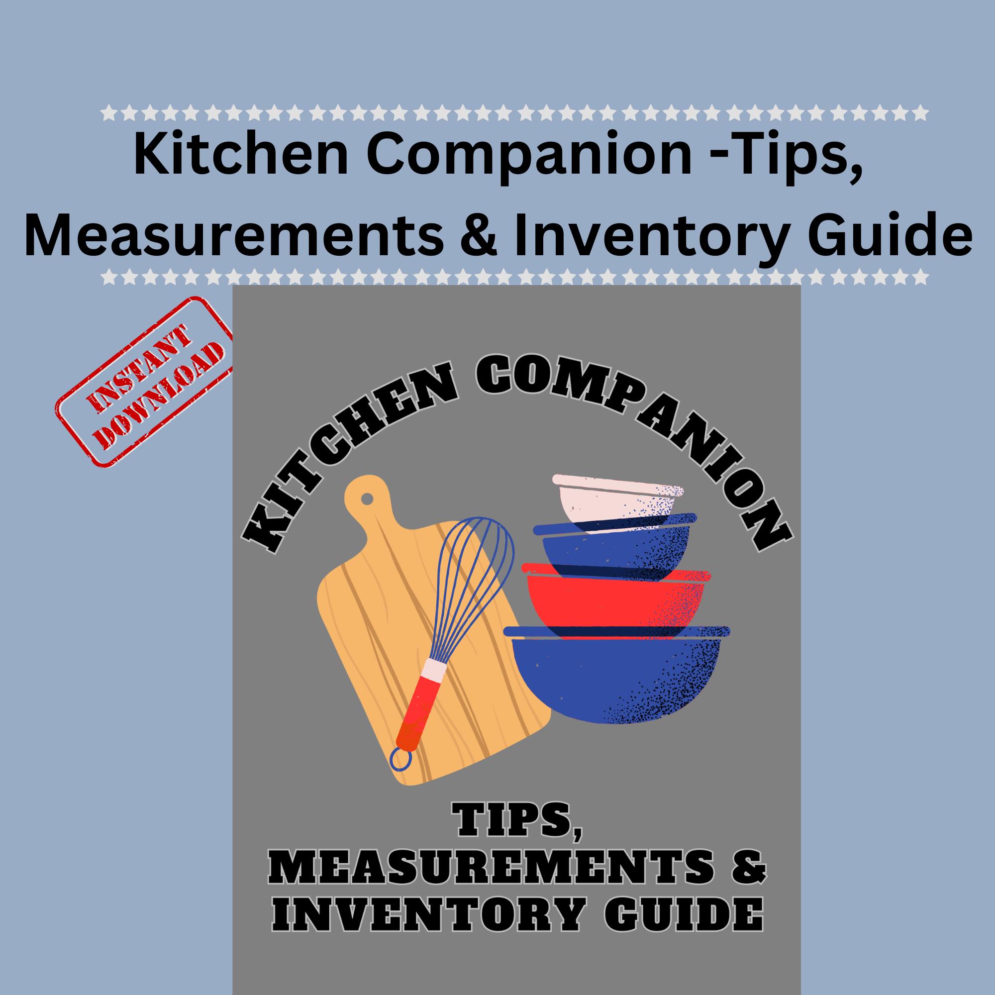 Ultimate Kitchen Companion: Printable Guide for Cooking, Meal Planning ...