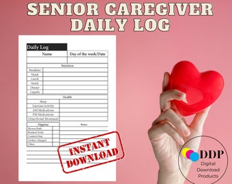 Caregiver Daily Log - Etsy