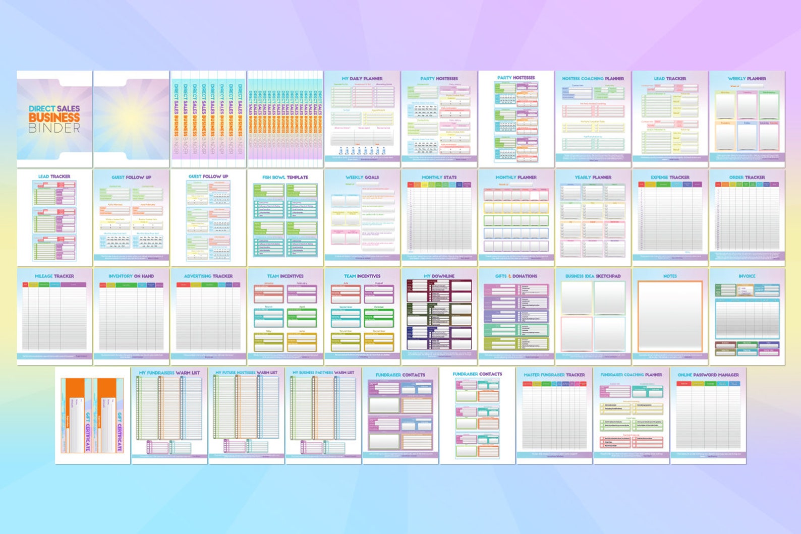 Direct Sales Business Binder Template Kit - Etsy