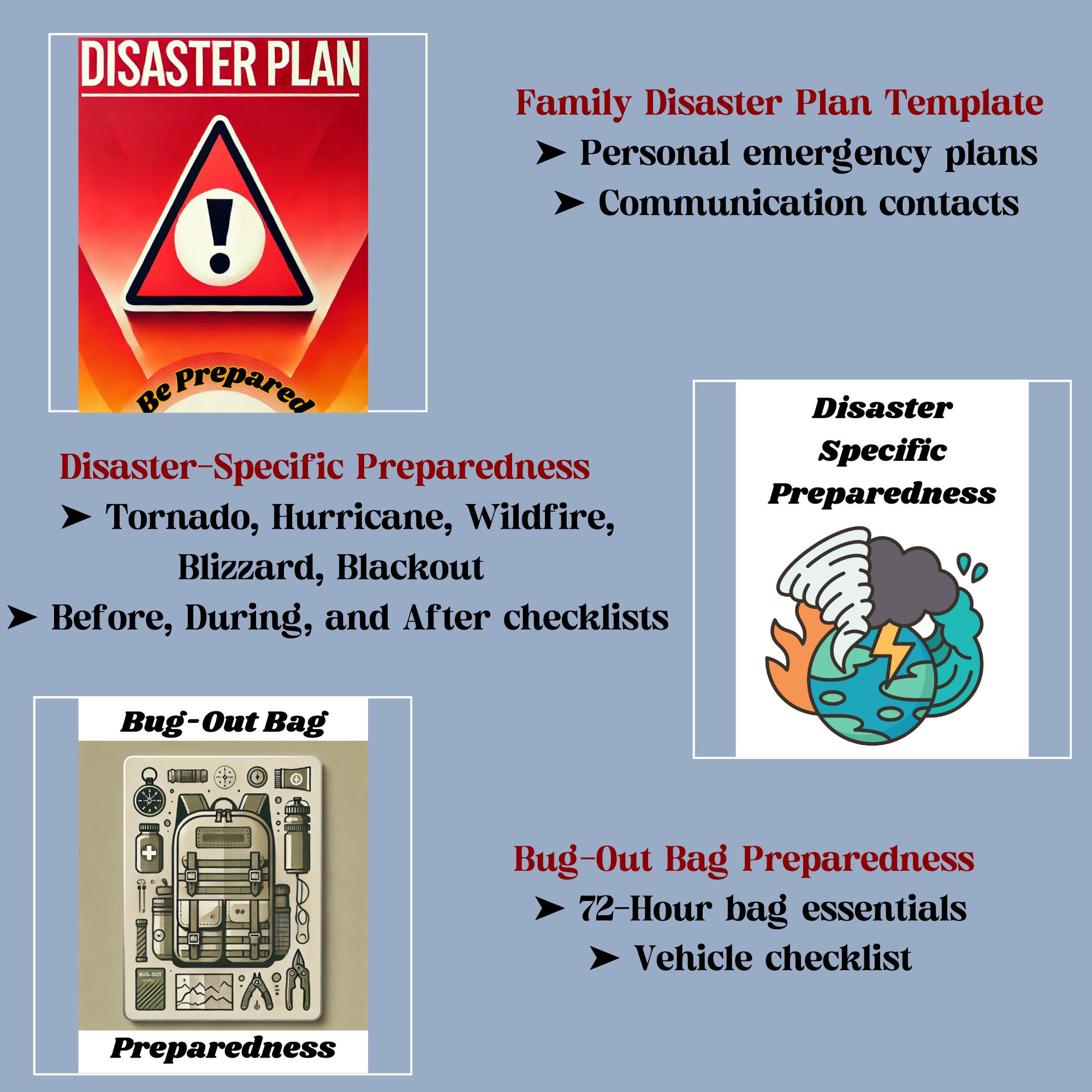 Family Emergency Binder Printable – Disaster Preparedness Kit, Survival ...