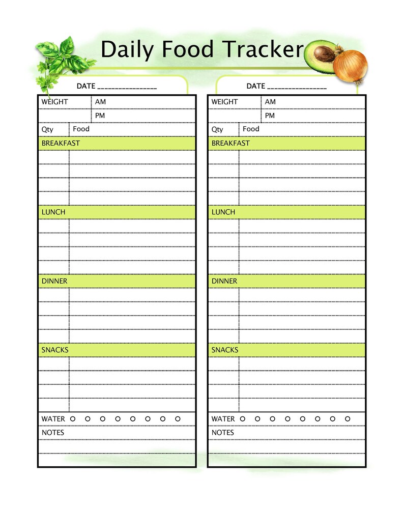 Plant Base Food Diet Journal / 24 Page Printable Journal - Etsy
