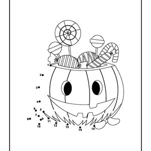 Halloween Dot-to-dot Activities - Etsy