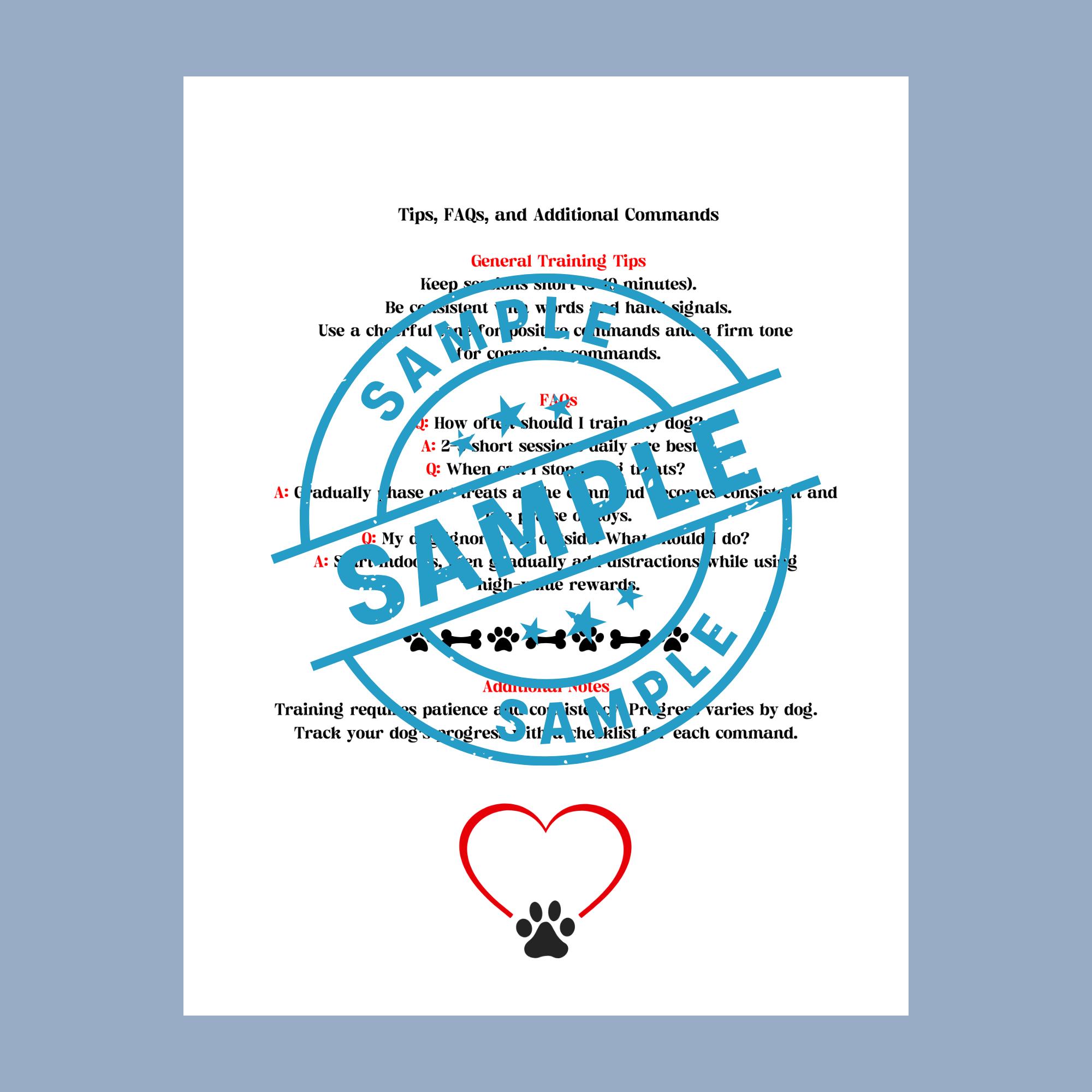 Comprehensive Dog Training Guide: Basic Commands, Step-by-step ...