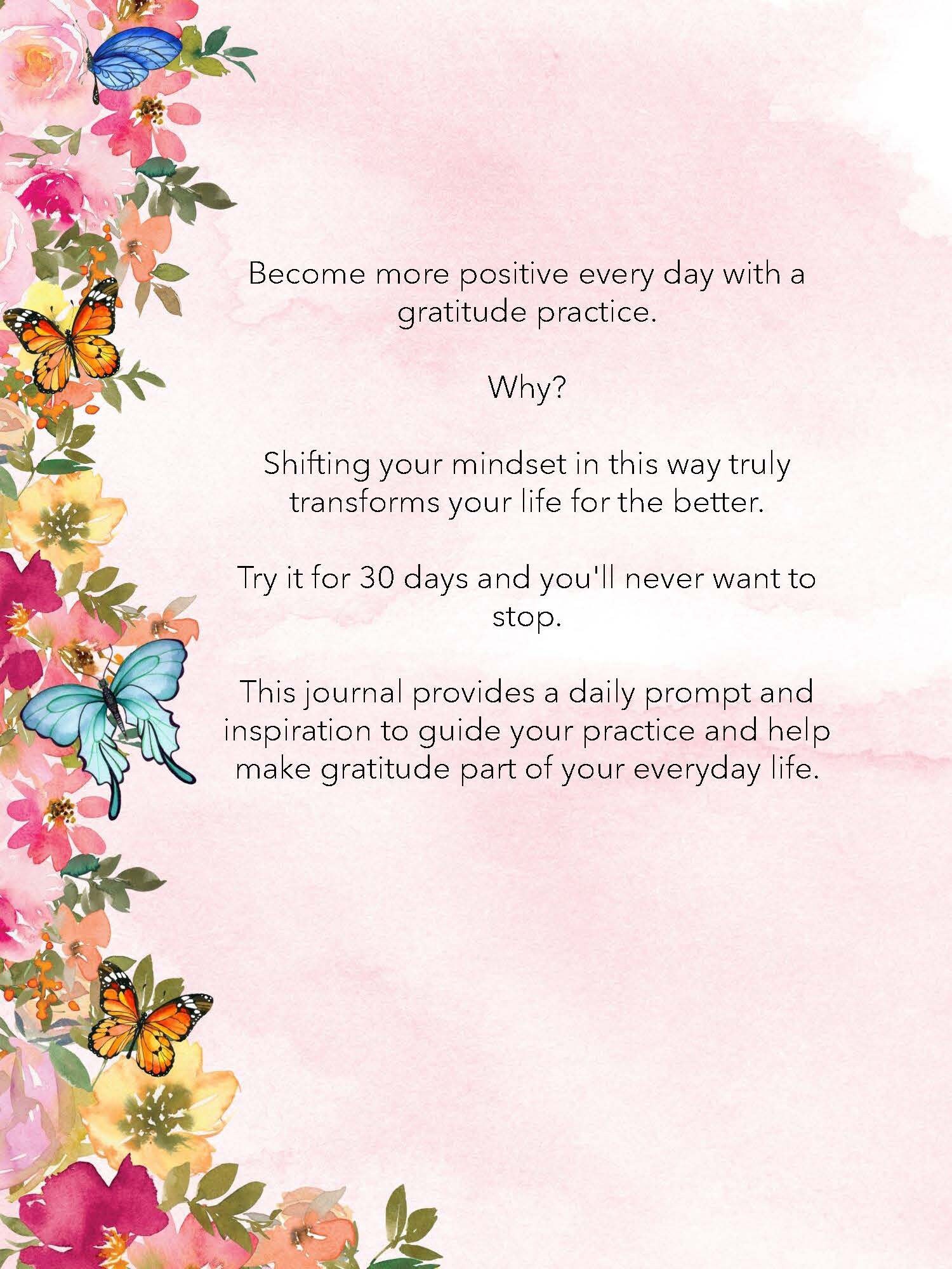 30 Day Gratitude Journal / 32 Page Printable Journal - Etsy