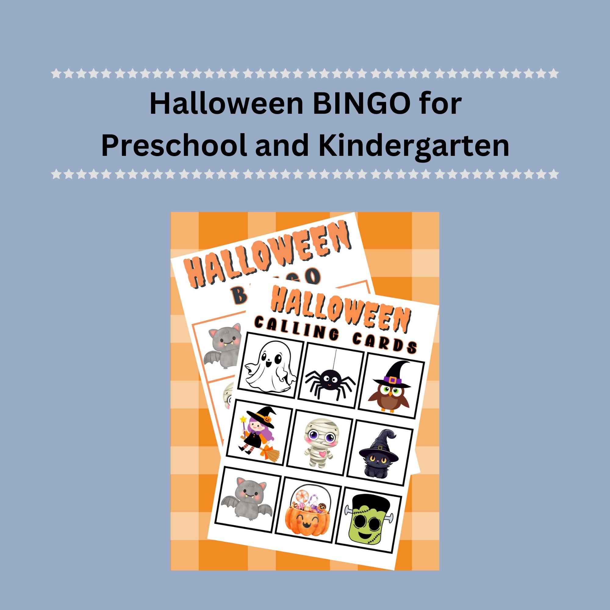 Spooky Halloween Bingo: Printable Digital Game for Kids, Classroom Fun ...