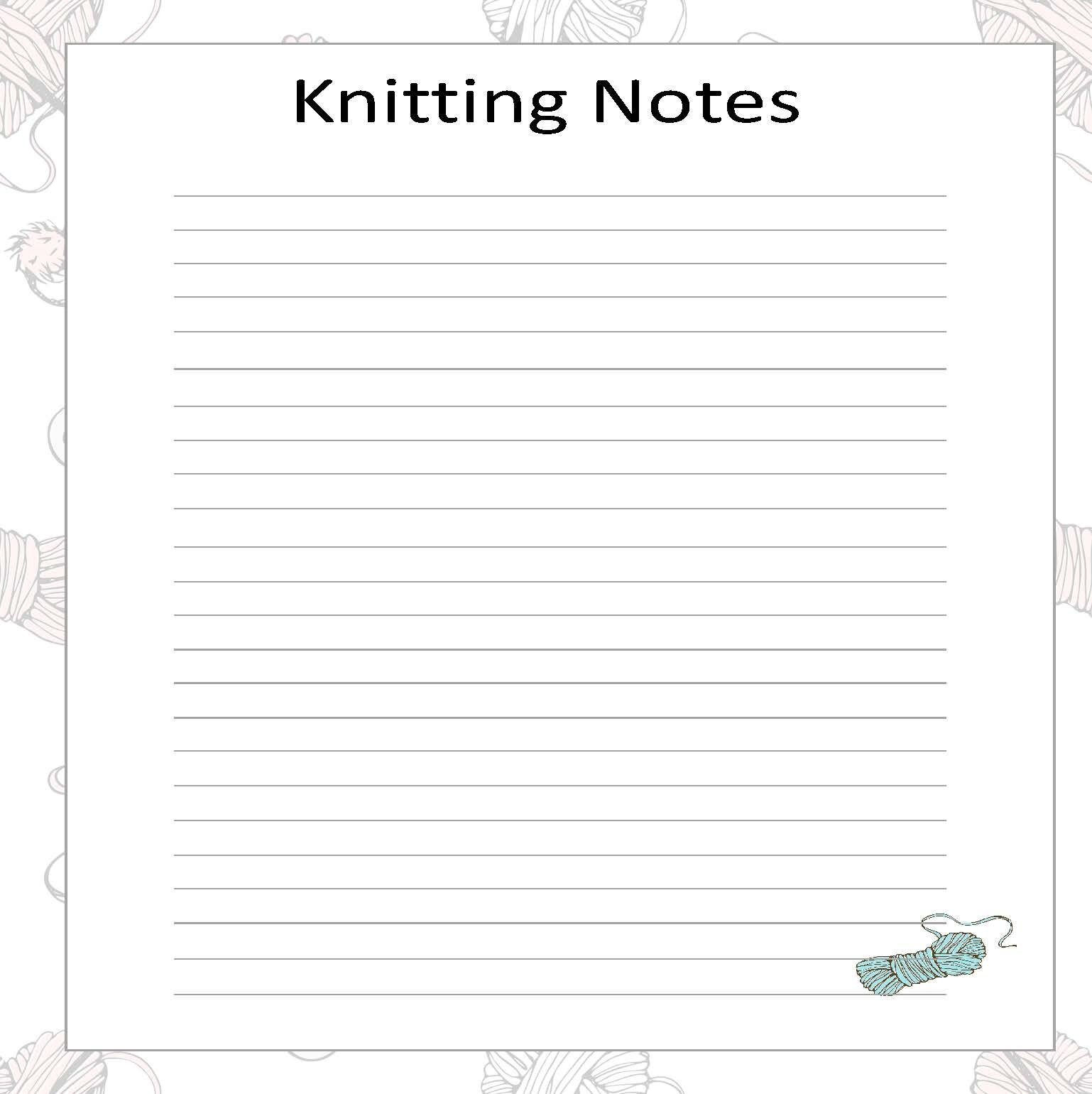 Knitting Project Planner / 22 Page Printable Planner | Etsy