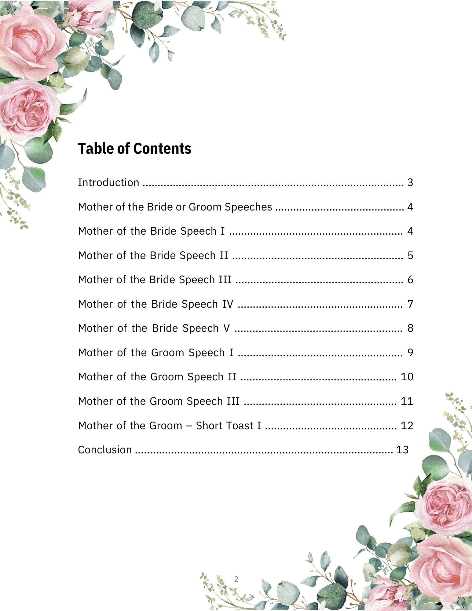 Heartfelt Mother of the Bride Speech Template: Personalized Guide for ...