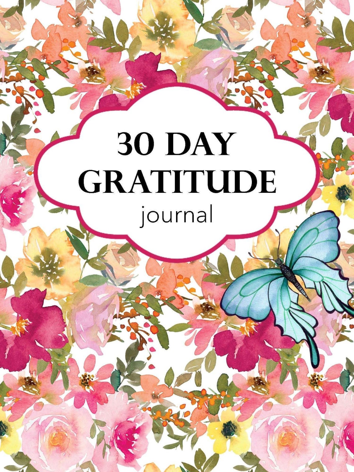 30 Day Gratitude Journal / 32 Page Printable Journal - Etsy