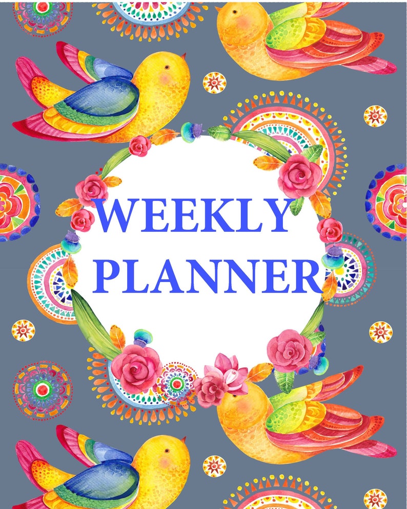 Undated Weekly Planner Digital Download/135 Printable Pages - Etsy