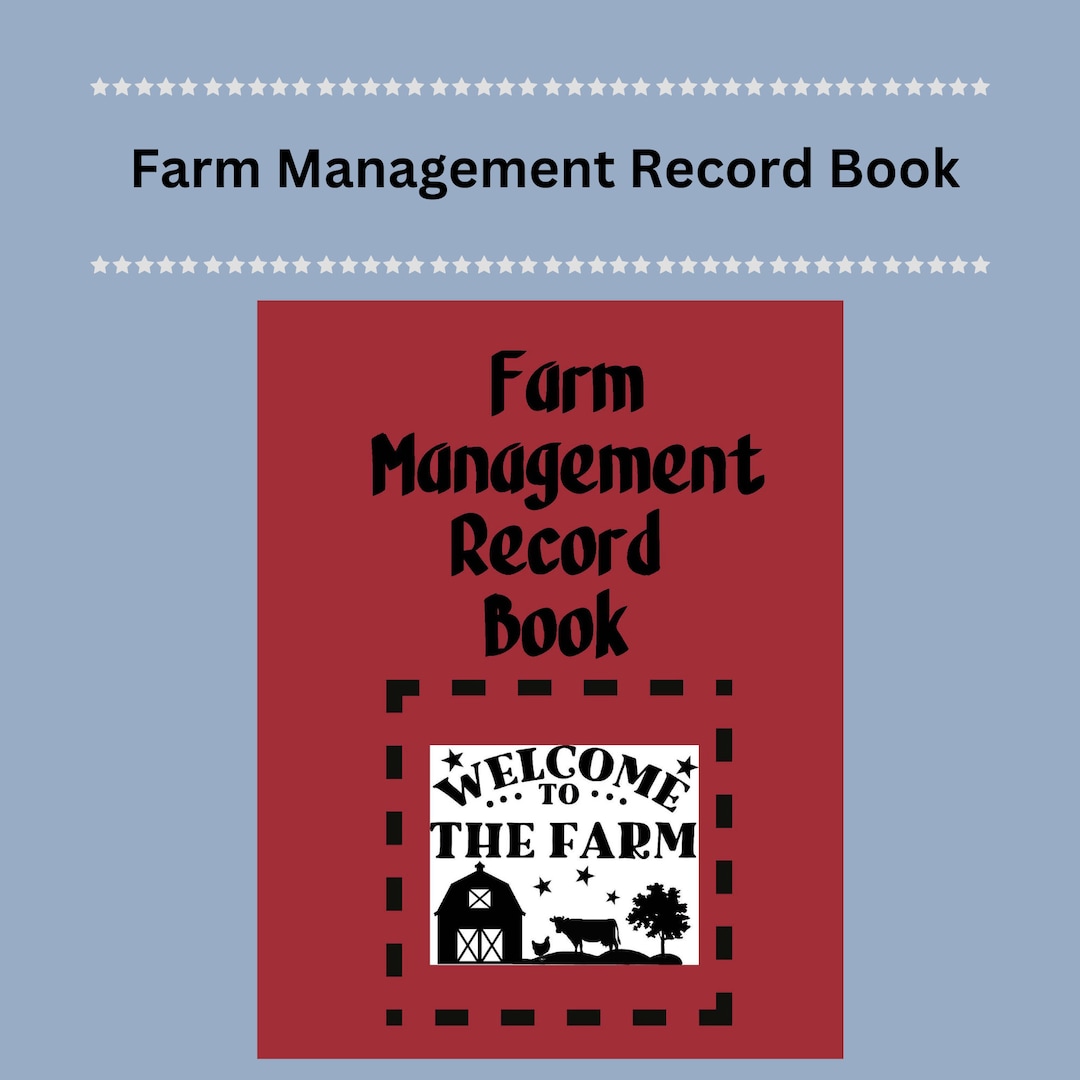 Comprehensive Farm Management Record Book: Livestock, Equipment ...