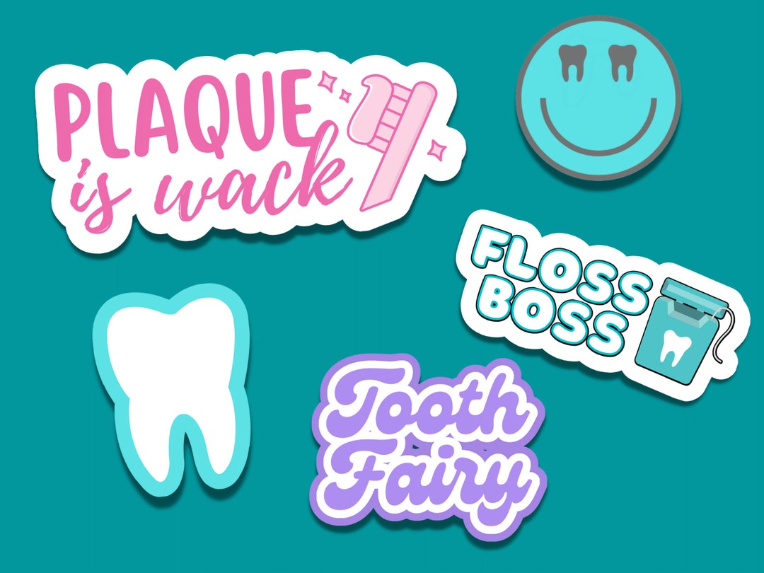 Dental Sticker Pack: Glossy Waterproof Vinyl Stickers - Etsy
