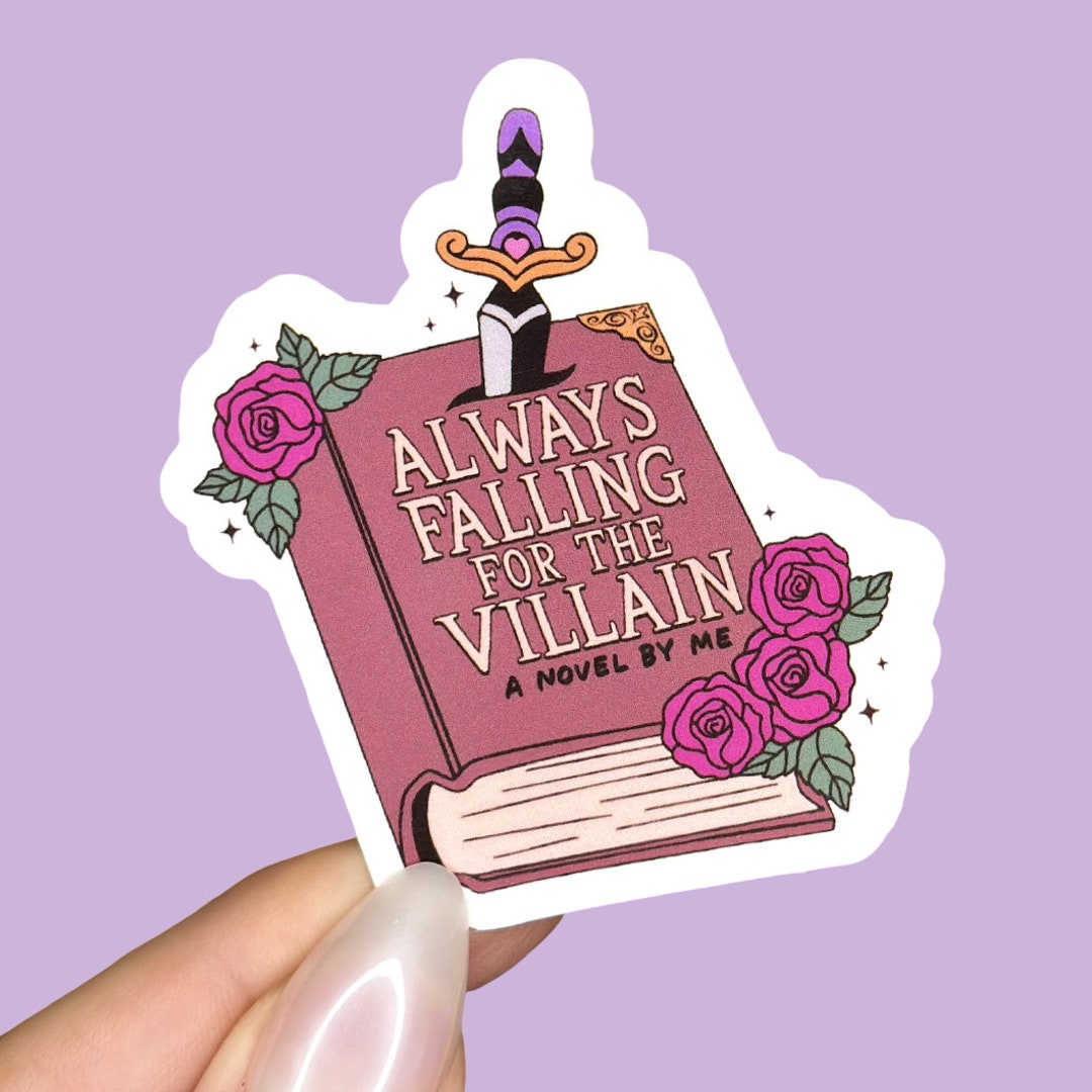 Always Falling for the Villain Sticker | Kindle Sticker | Bookish ...