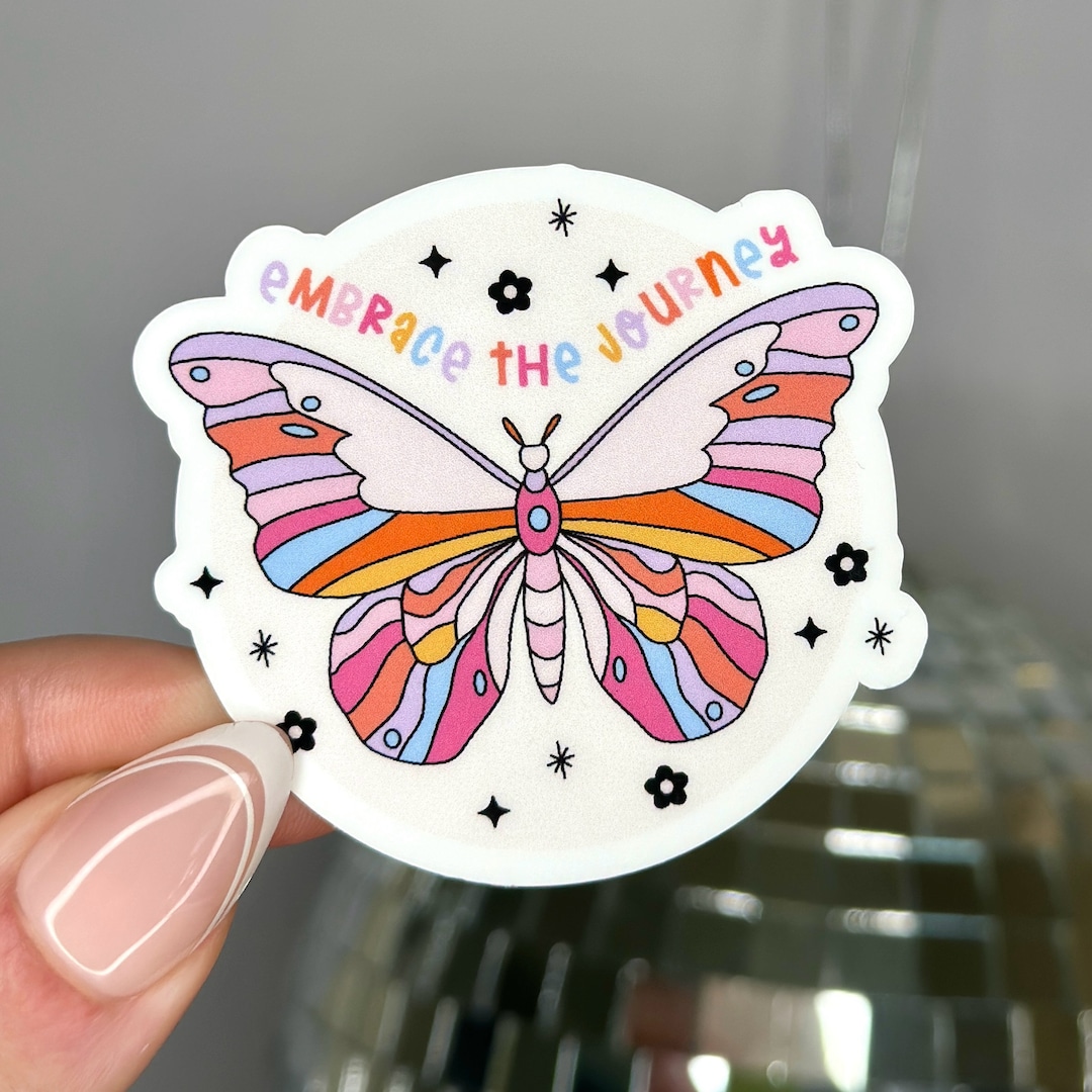 Embrace the Journey Sticker | Self Love, Inspirational, Mental Health ...