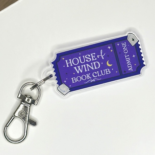 Bookish Keychain - Etsy