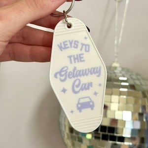 Retro Motel Keychain: Getaway Car - Etsy