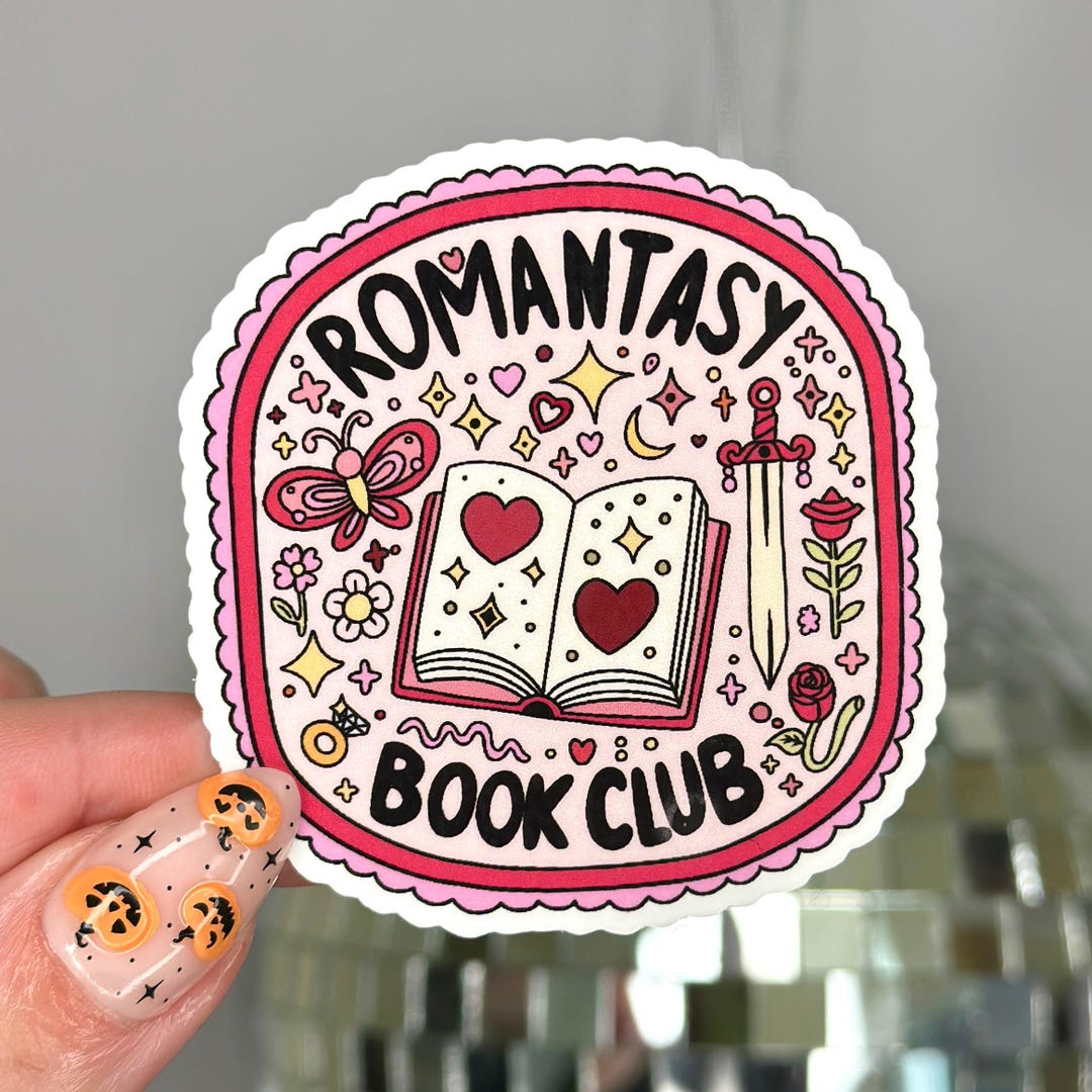 Romantasy Book Club Sticker, Kindle Sticker, Bookish, Fantasy, Book ...