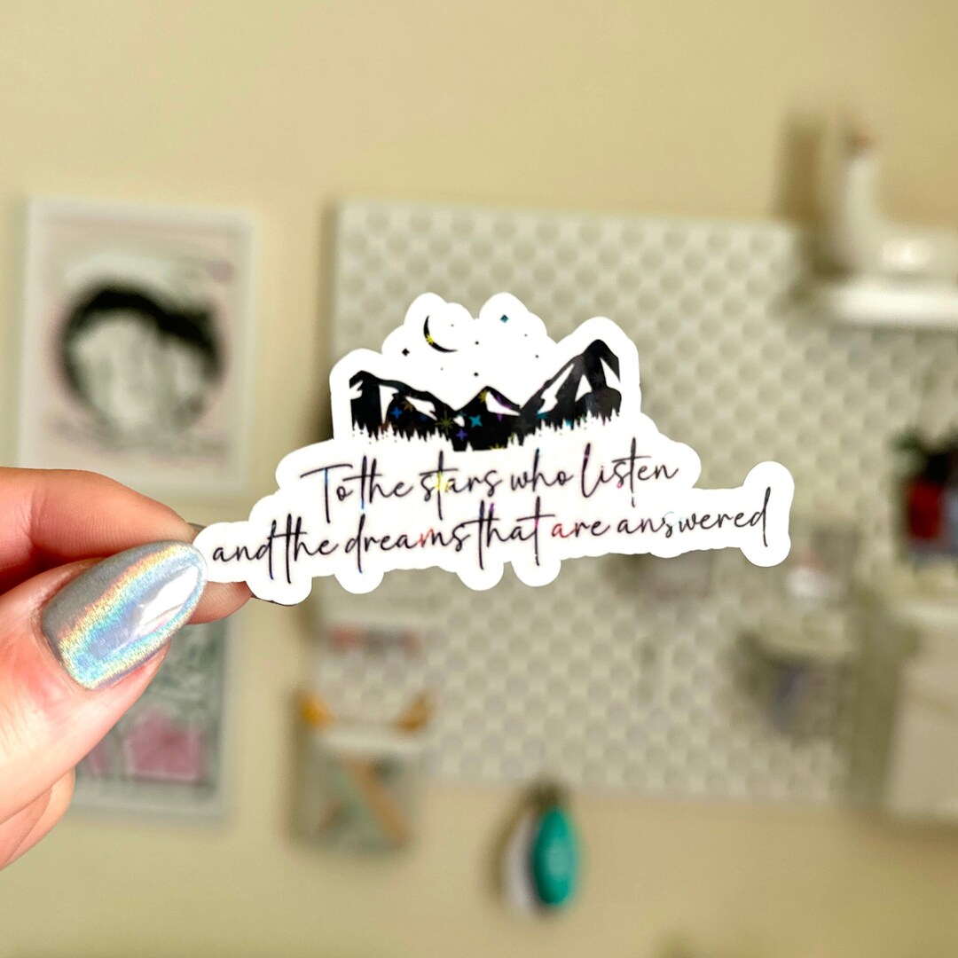 ACOTAR to the Stars Who Listen Sticker Holographic Rhysand Cassian ...