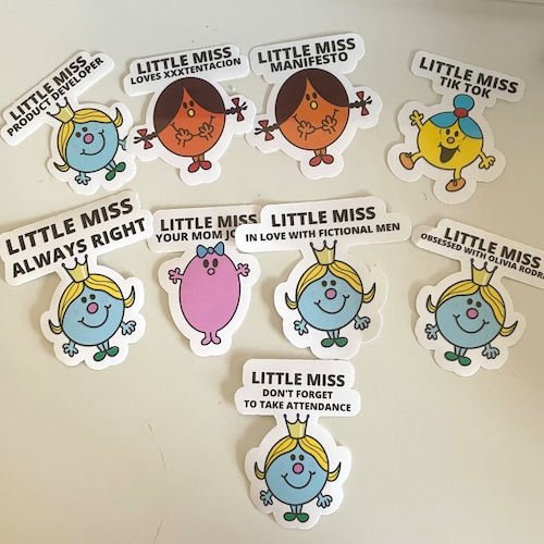 Little Miss CUSTOM Stickers - Etsy