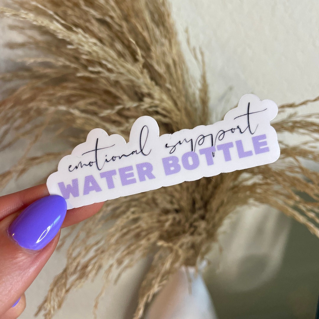 Emotional Support Waterbottle Sticker Hydrojug Stickers - Etsy
