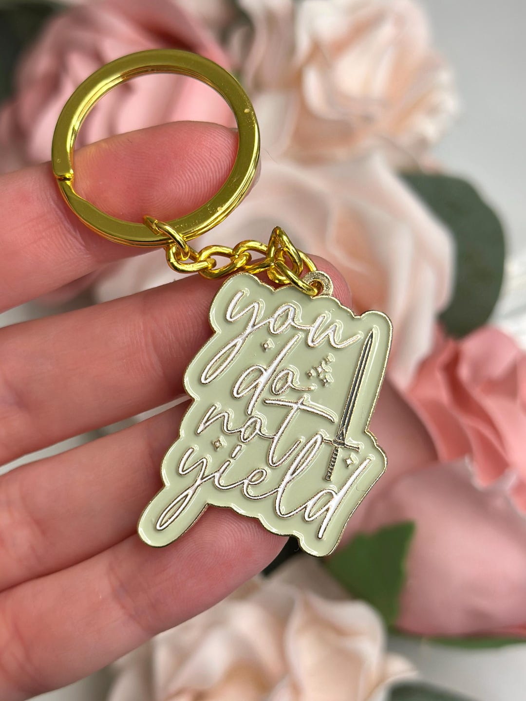 You Do Not Yield Keychain | Throne of Glass Keychain | SJM | Bookish ...