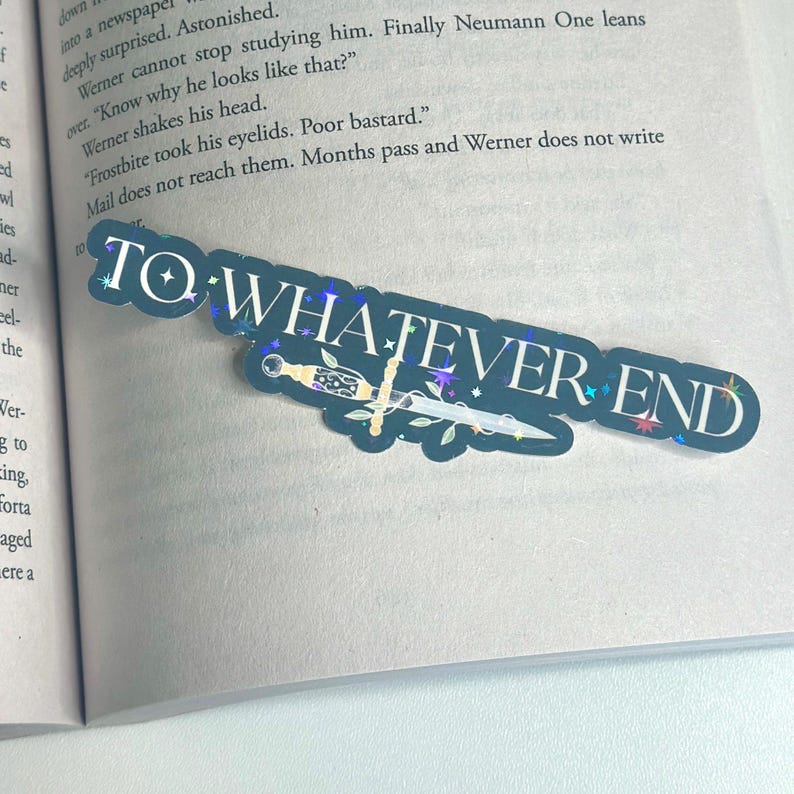 To Whatever End Sticker: Throne of Glass Inspired Vinyl Decal ...