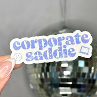 Corporate Girlie Sticker, Vinyl Office Worker Sticker, Inspirational ...
