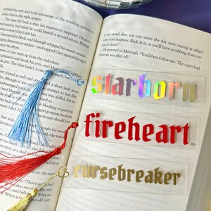 Fireheart, Starborn, Cursebreaker Bookmarks, Valkyrie, Sarah J Maas ...