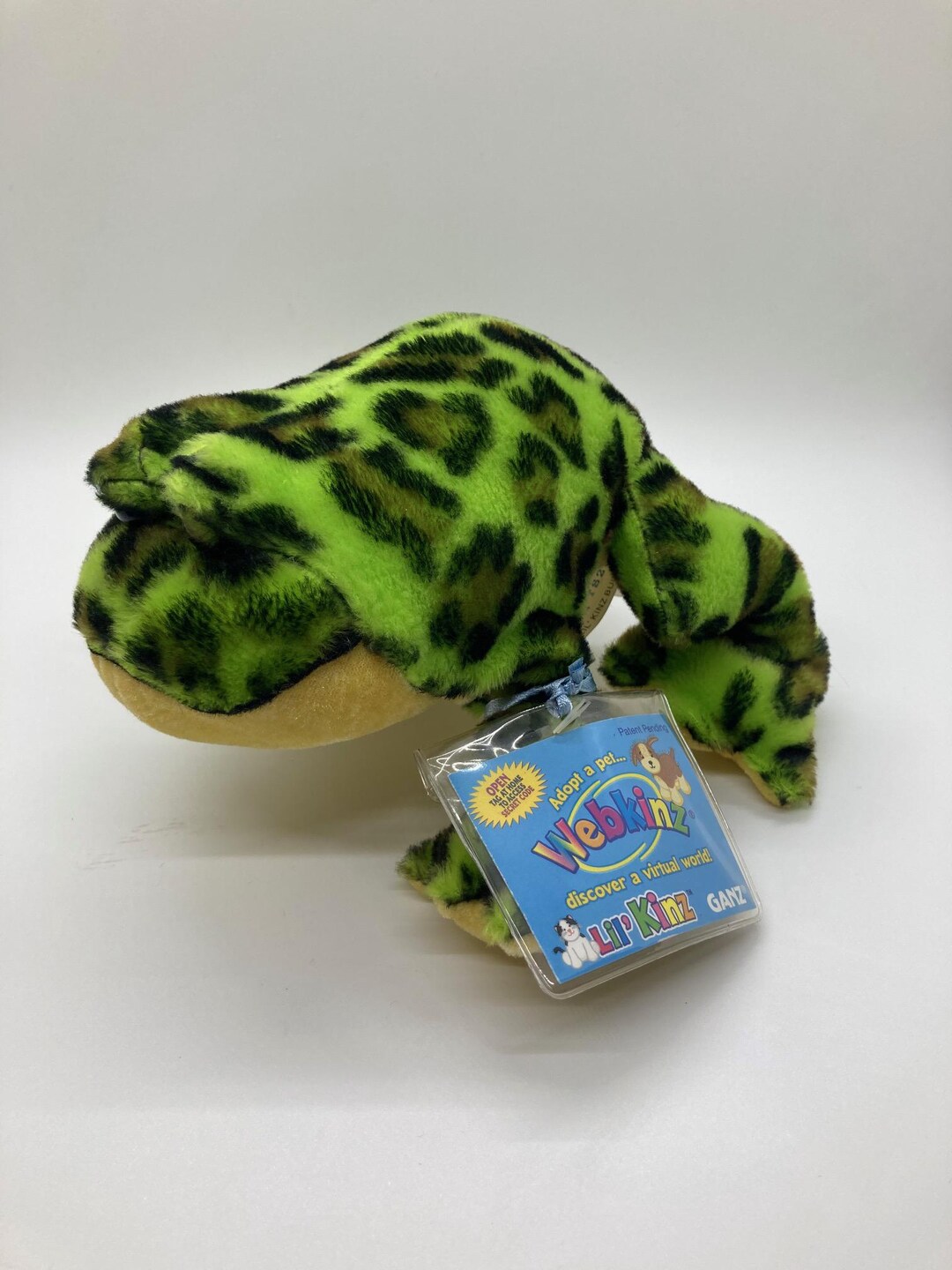 Ganz Webkinz Lil Kinz Bull Frog Plush Stuffed Toy HS114 W/ Code NWT - Etsy