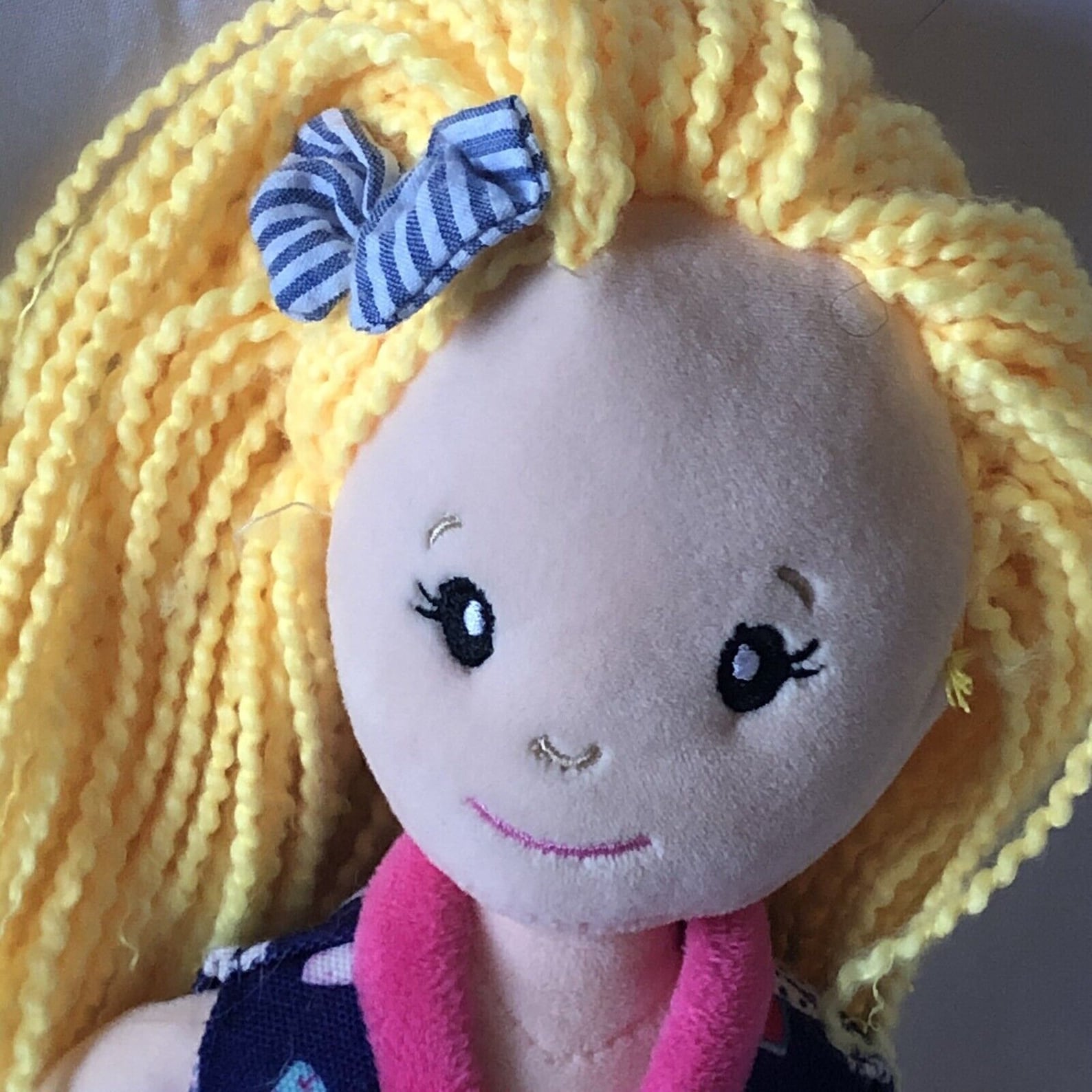 The Preppy Pelican Plush Abby Doll Blonde Hair Bow Tie Party Dress 17 ...