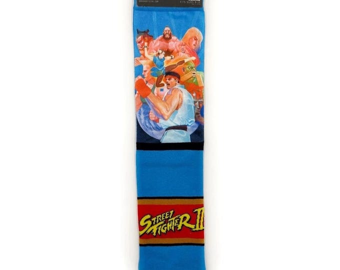 Odd Sox Street Fighter 2 Video Game Crew Socks Mens Womens Retro Gift ...